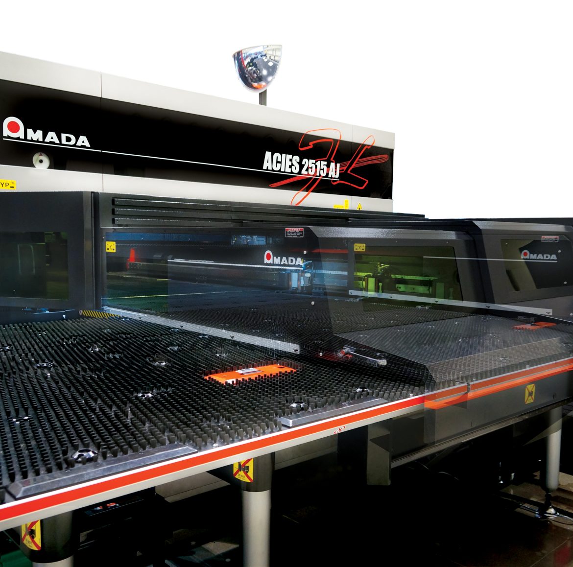 AMADA’s most advanced laser/punch combination: the ACIES 2515T AJ